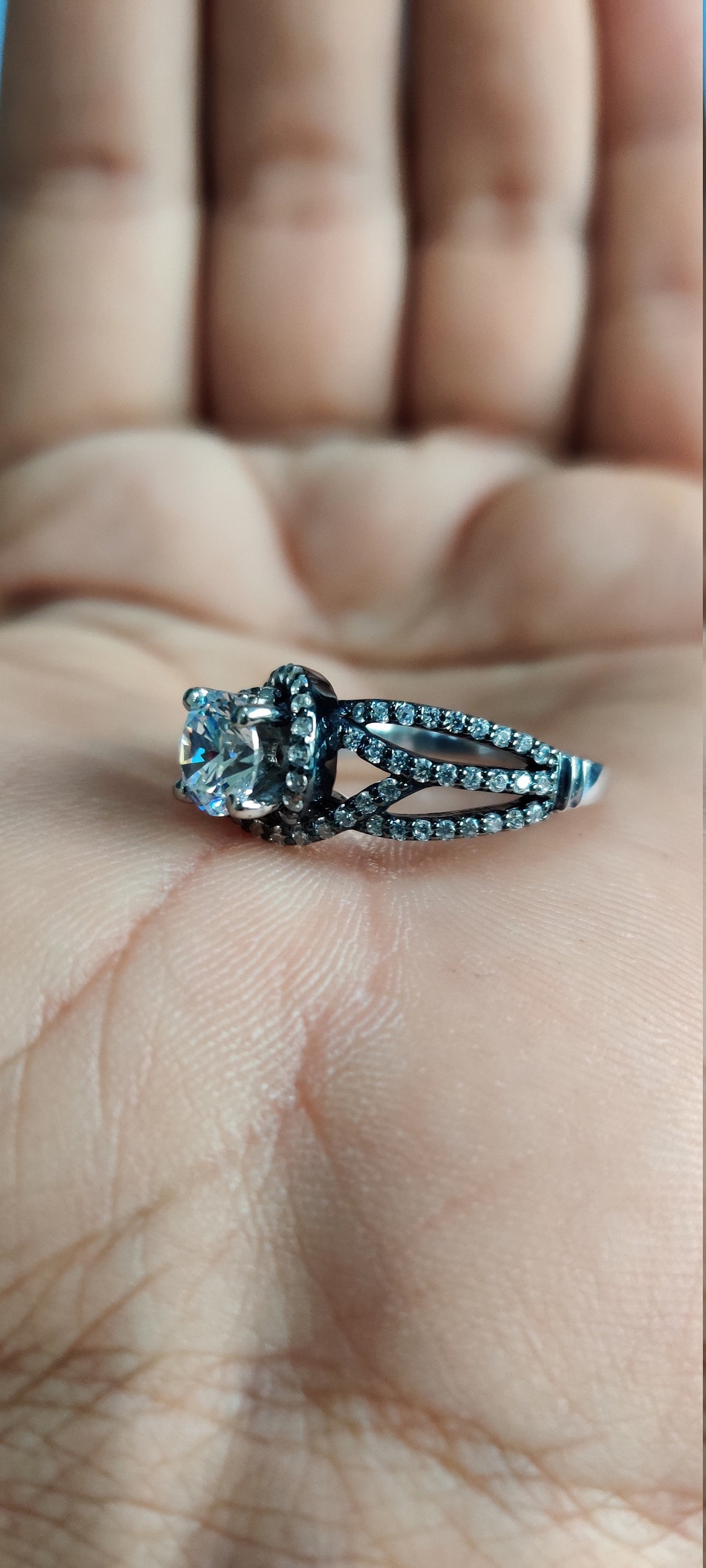 Enchanted Disney Villains Ring/ Ursula Bridal Ring/ 1-1/4 CT | Etsy