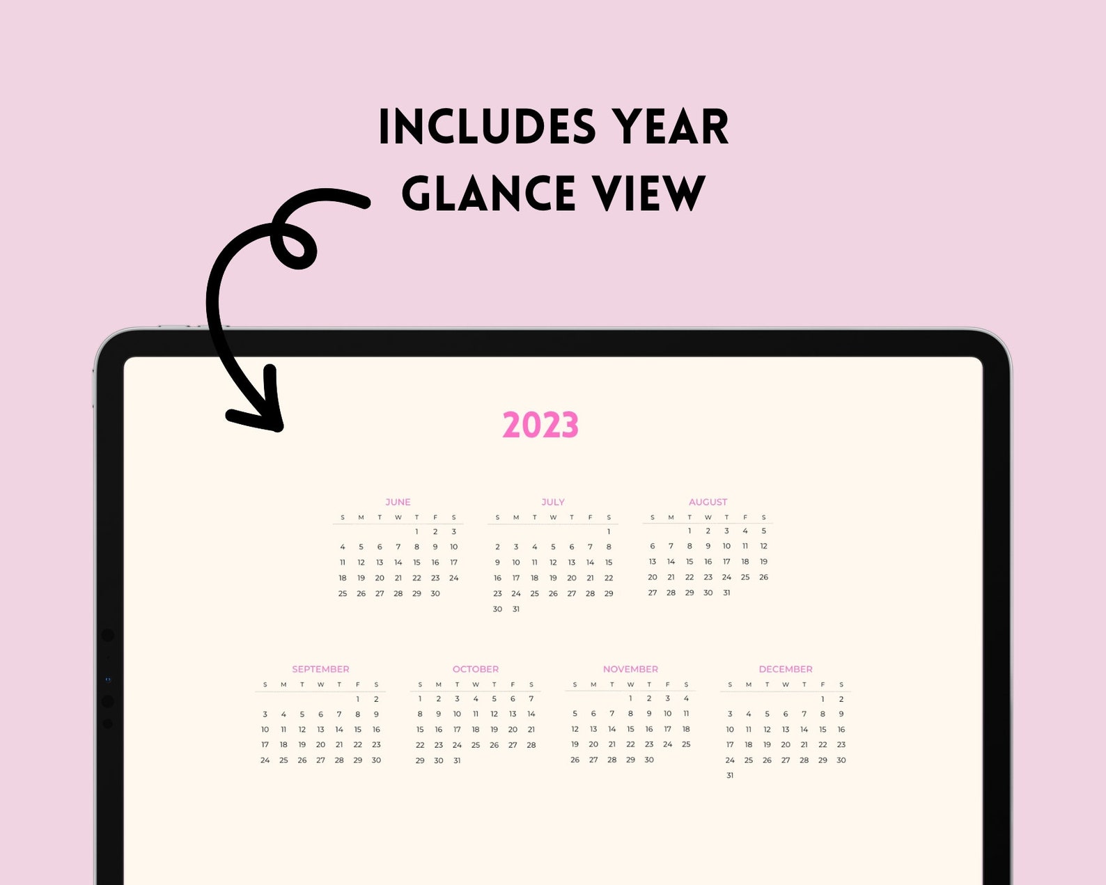 2023 Mid Year Monthly Digital Planner - Pastel Edition [dated ...
