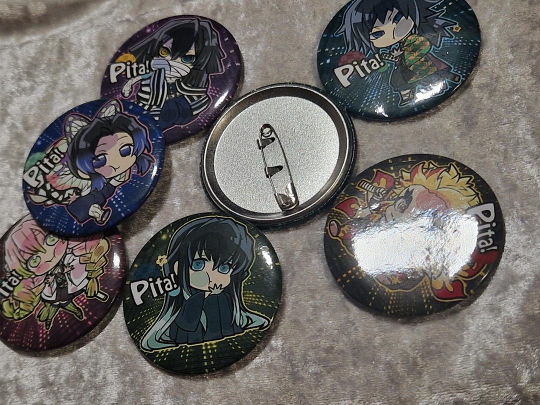 Demon Slayer Badge Pins Backpack Decoration Children Birthday Gifts ...