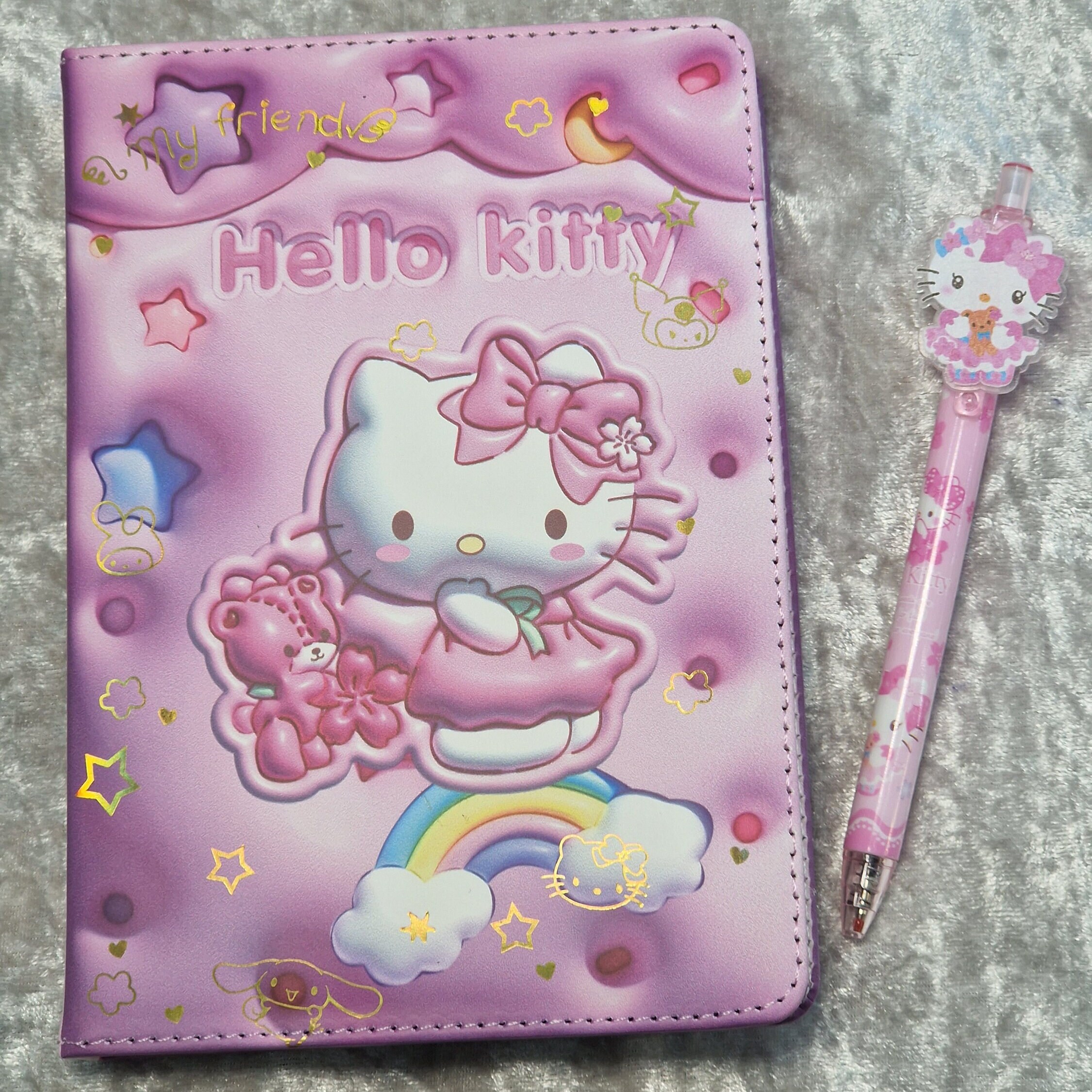 Cute Cartoon Notebook - Stationery. Cinna, Mel, Kitty, Ku, Pom - Kids Daily Weekly Agenda ...