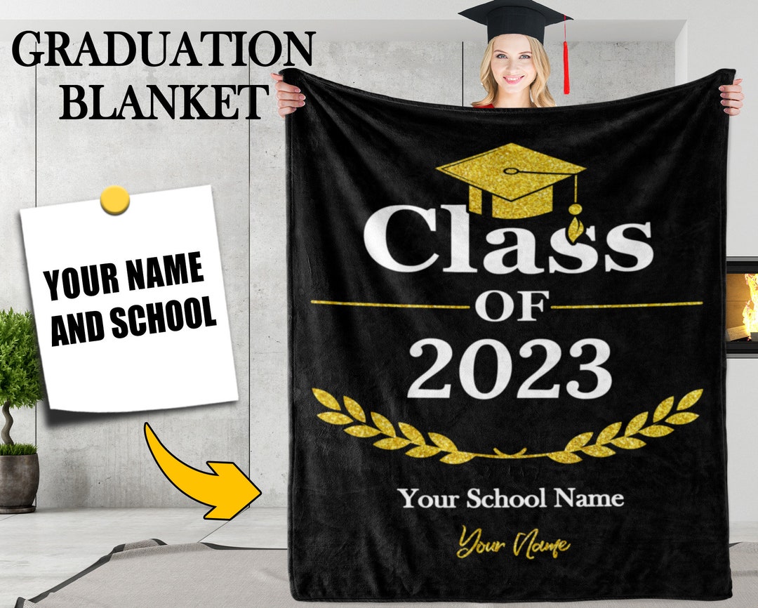 Personalized 2023 Graduation Blanket,custom Graduation 2023 Blanket ...