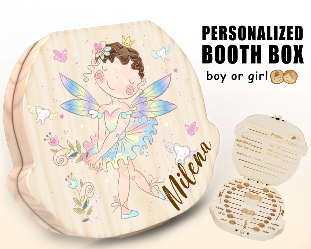 Custom Tooth Fairy Box With Name,personalizednamewoodenkeepsakeforgirl ...