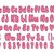BUBBLE GUM ALPHABET Font Svg,bubblegum Alphabet Svg Png,alphabet ...