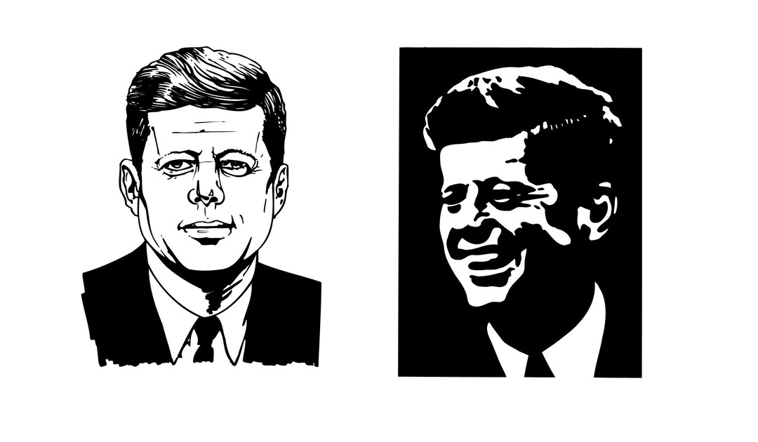 JOHN F KENNEDY SILHOUETTE Svg, John F Kennedy Clipart,john F Kennedy ...