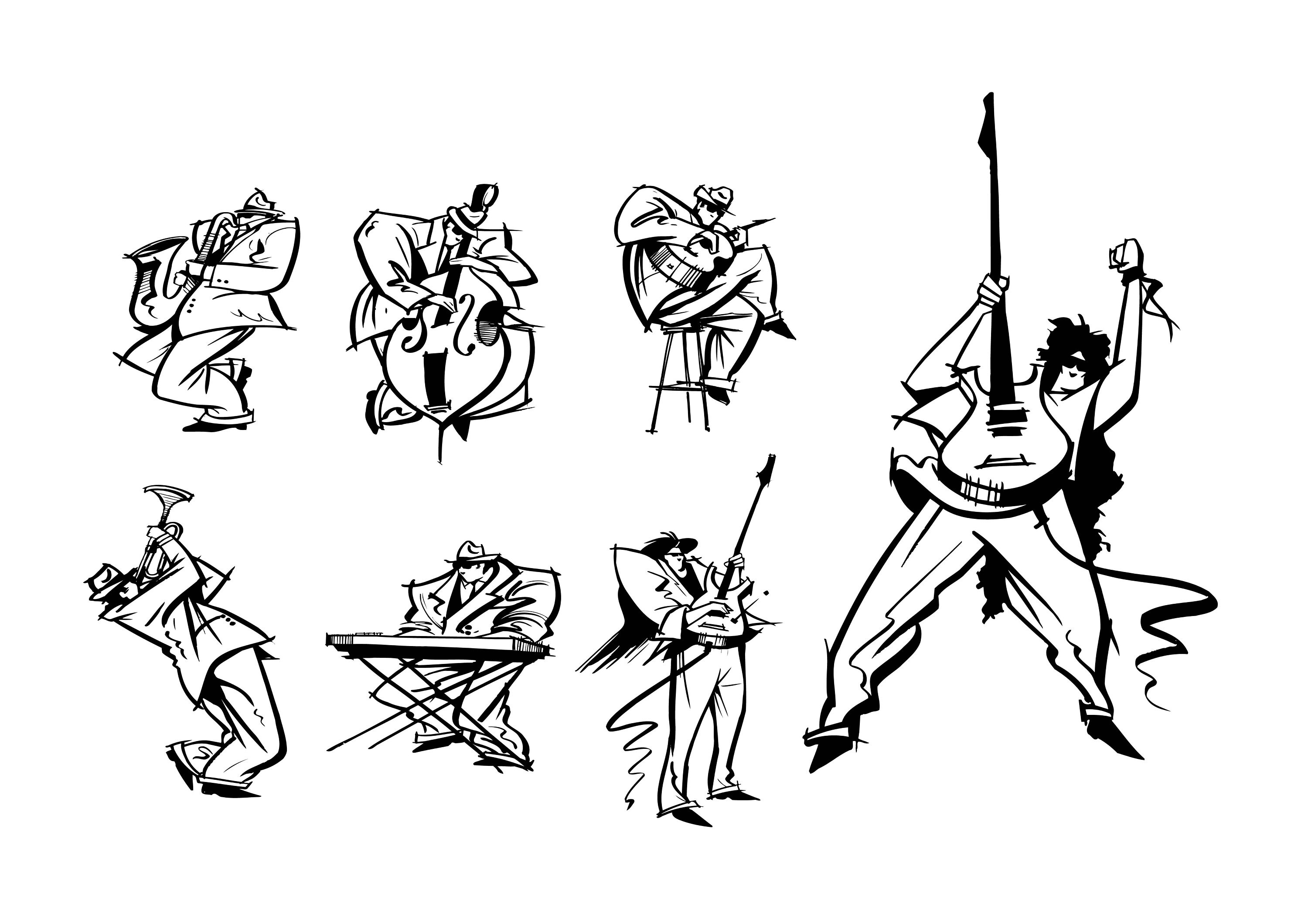 MUSIC BAND DESIGN Bundle Svg,musicians Clipart,music Band Cricut Svg ...