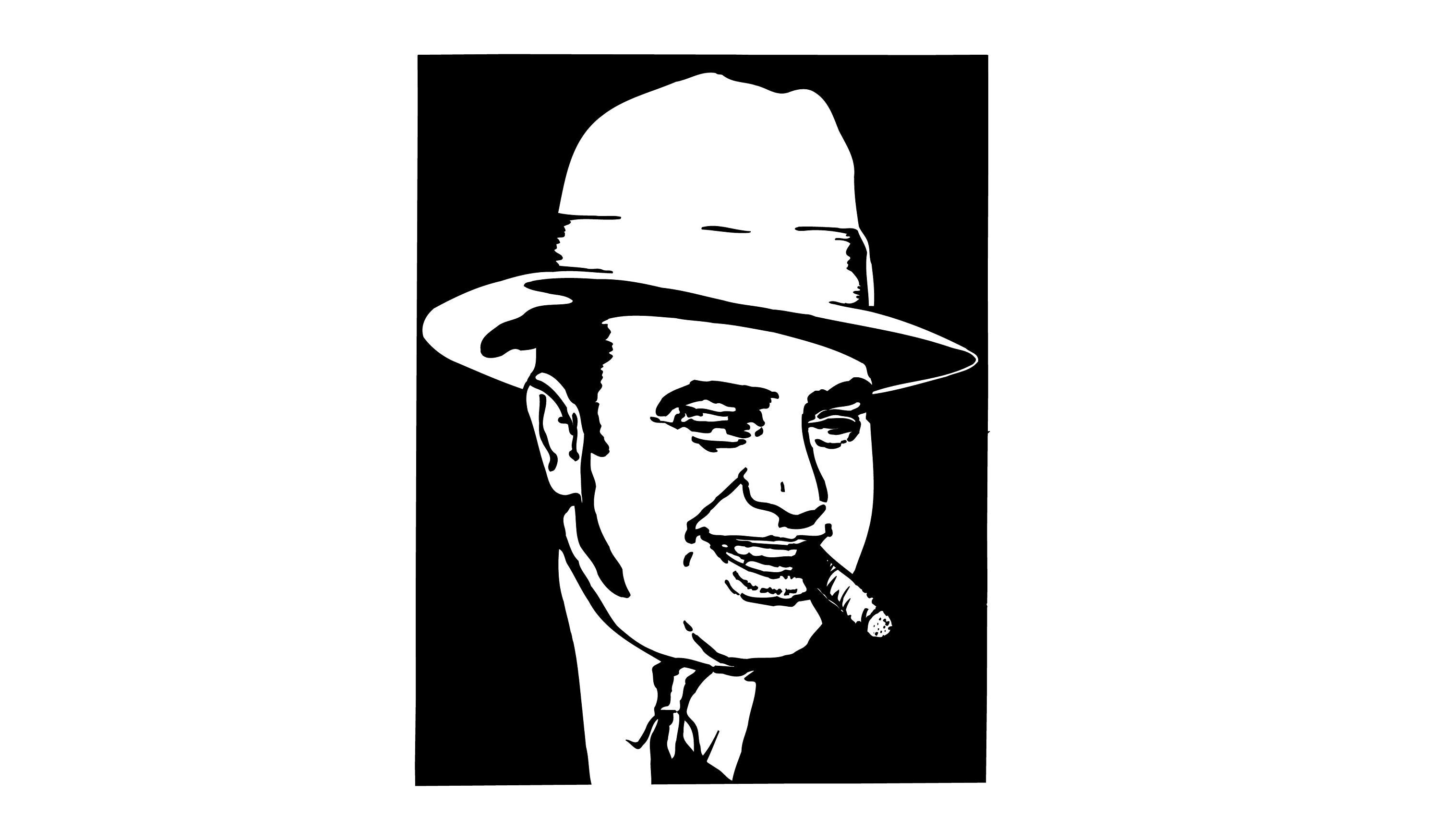 AL CAPONE SILHOUETTE Svg, Al Capone Clipart,al Capone Svg Png,al Capone ...