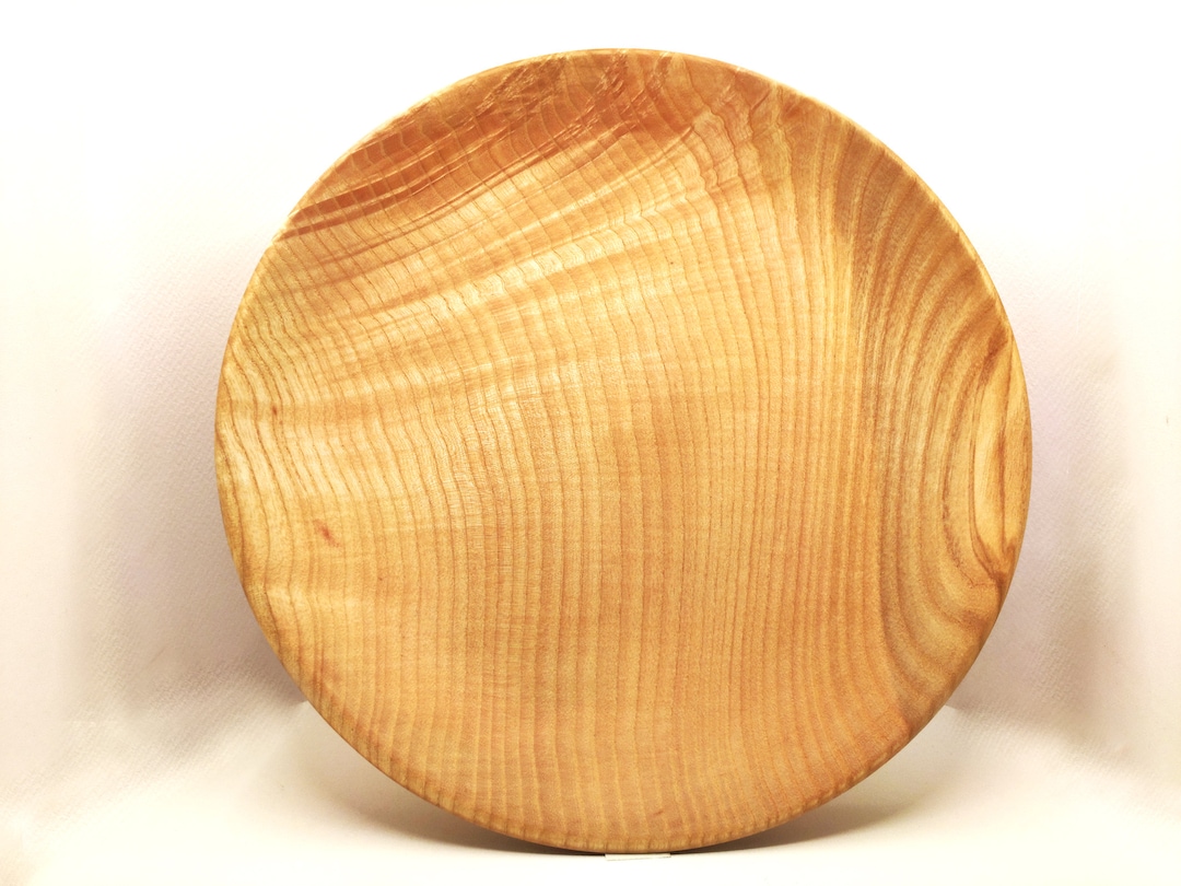 Ash Wood Plate, Wooden Plate, Handcrafted Plate, Handmade Plate, Eco ...