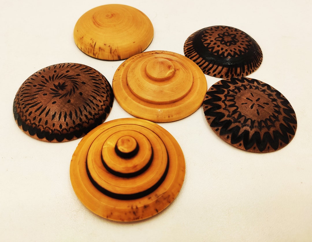 Magnet - Powerful Magnet Made of Ash, Boxwood, Walnut Wood - Pyrography ...