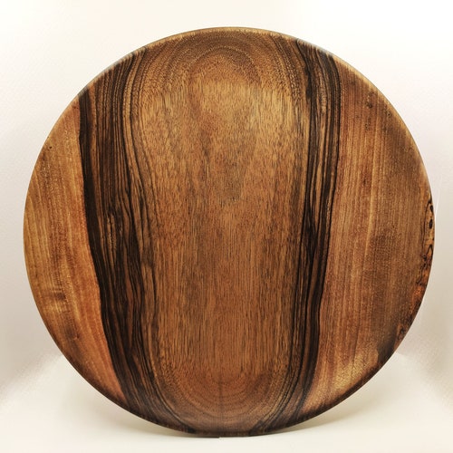 Walnut Wooden Plate Food Tableware - Etsy