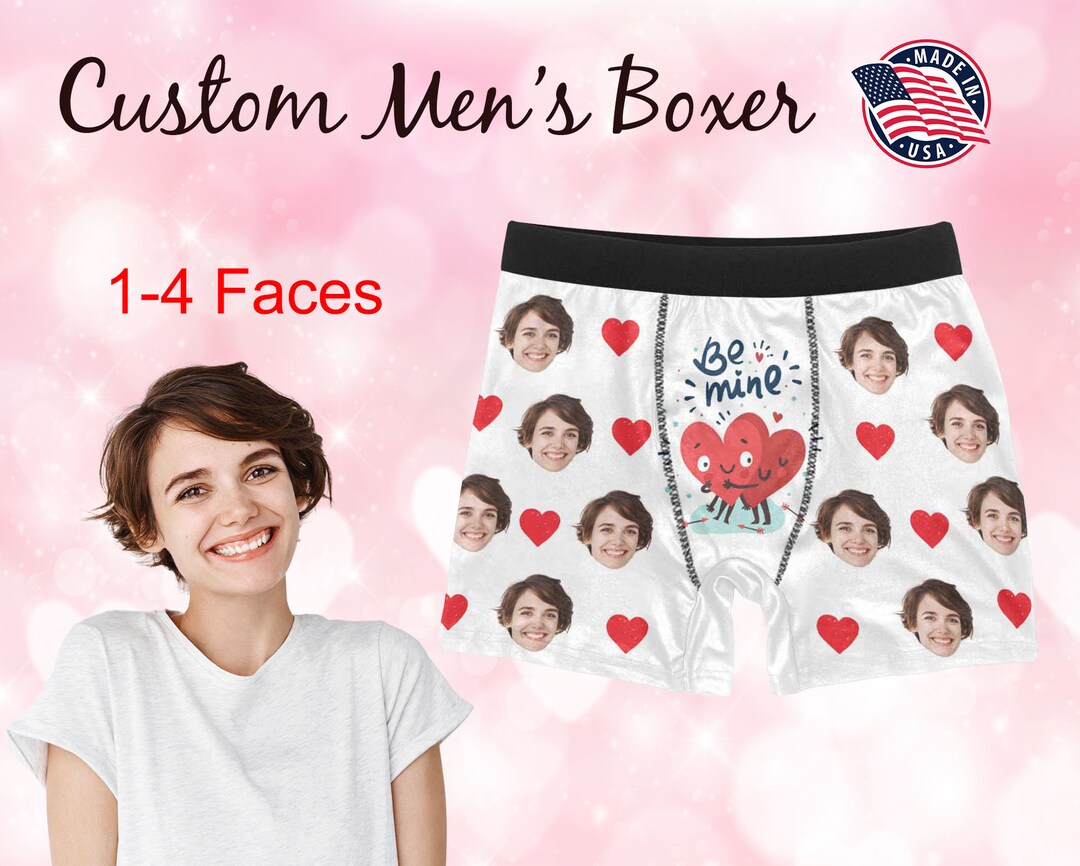 Personalized Face Boxer Briefs for Men, Custom Underwear for Men ...