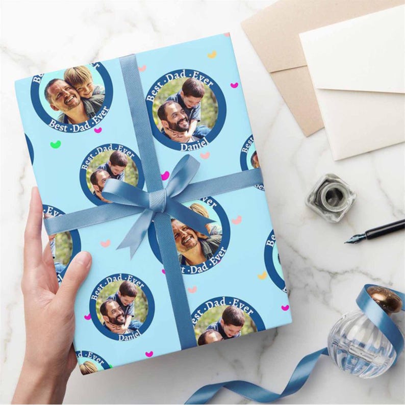 Custom Funny Face Wrapping Paper: Personalized Photo Gift Wrap ...