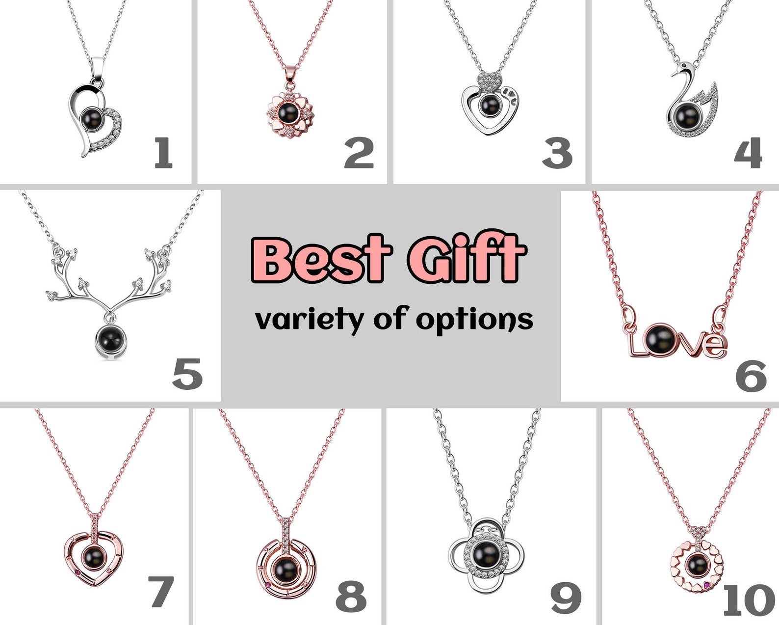 Personalized Photo Projection Necklace Custom Photo Necklace - Etsy