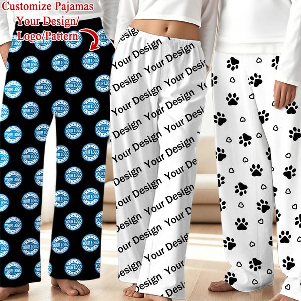 Custom Print Pajamas - Etsy Australia