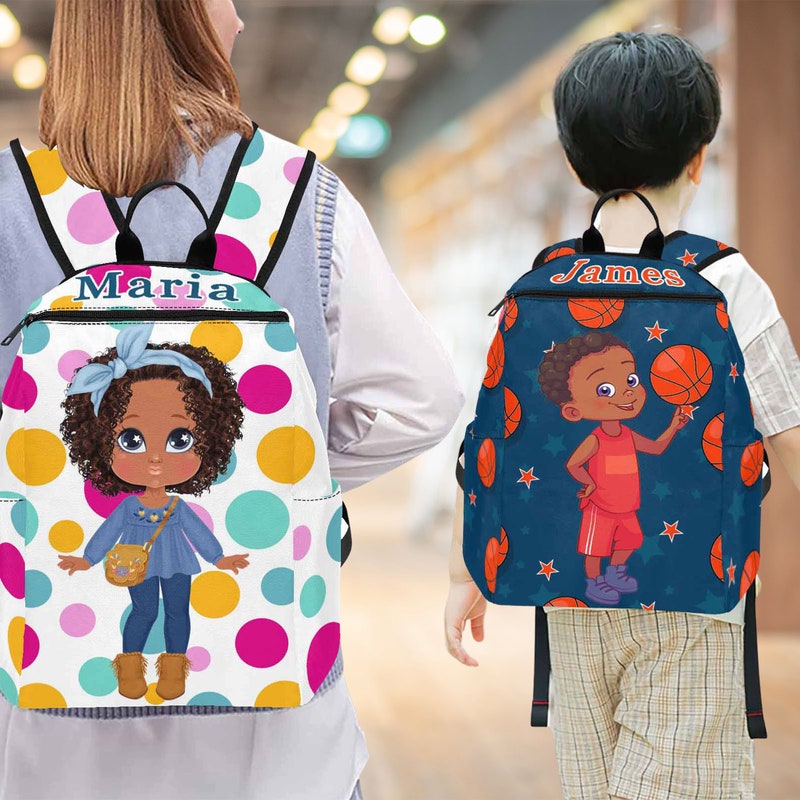 Black Girl School Backpack - Etsy