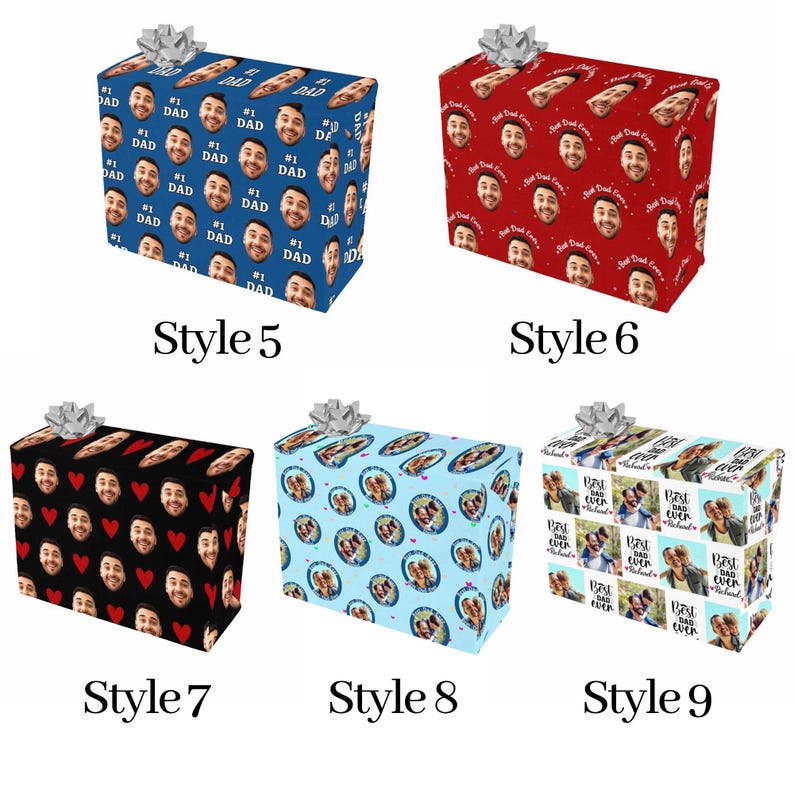 Custom Funny Face Wrapping Paper: Personalized Photo Gift Wrap ...