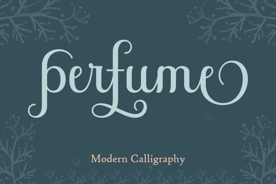 Drawing & Illustration Digital Font with glyphs Handwritten Font ...