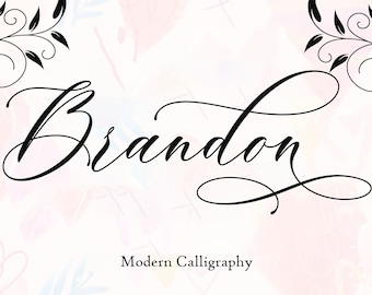 Font With Tails | Etsy