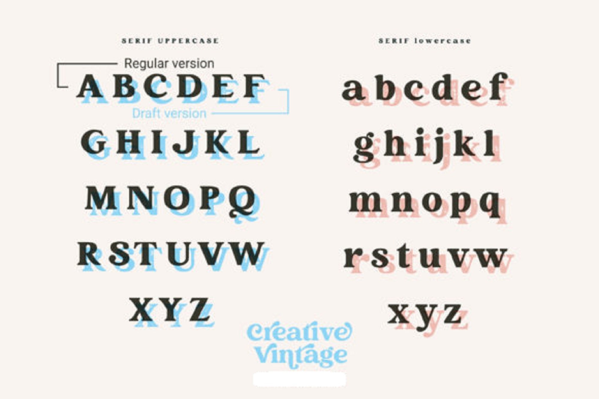 Serif typeface - promotionkesil
