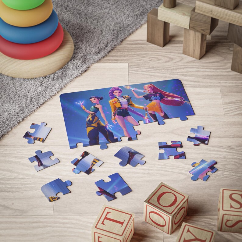 Kids' Puzzle, 30-piece, Kpop Demon Hunters Themed Puzzle, Rumi, Mira ...