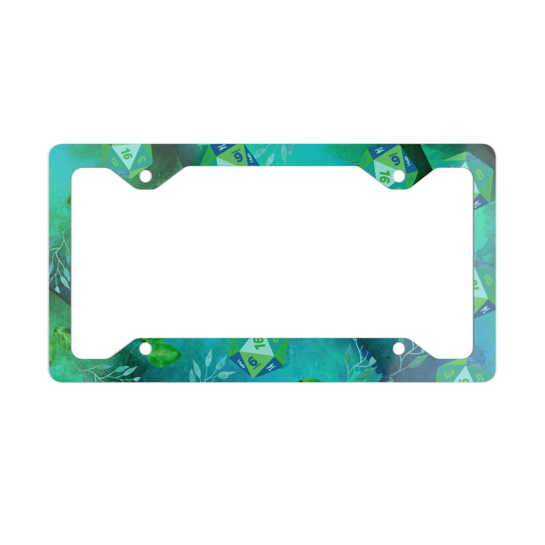 Dungeons and Dragons D&D D20 License Plate Frame - Etsy