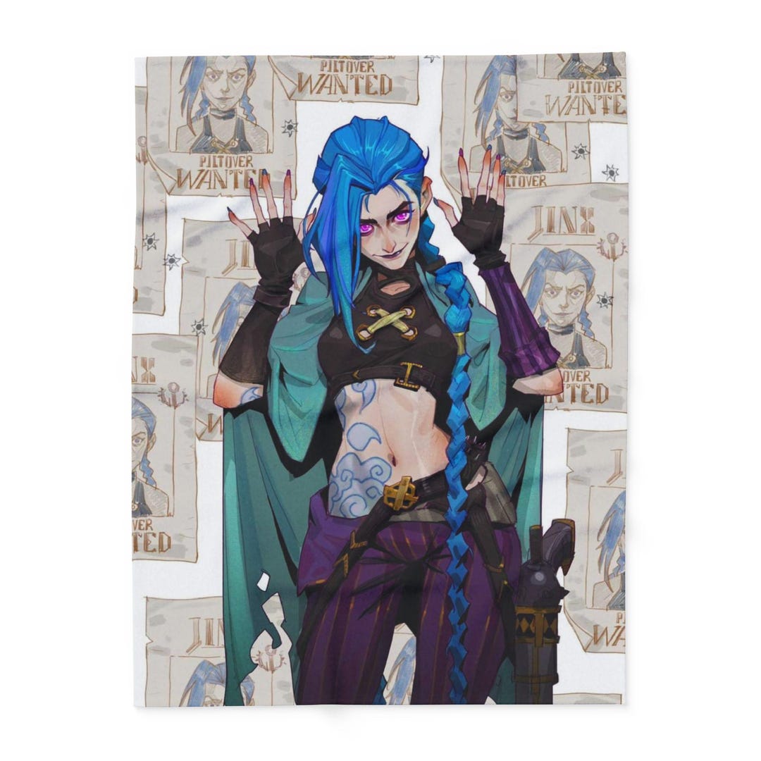 Arcane Jinx League of Legends Throw Blanket - Etsy