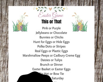 EASTER What's on Your Phone Printable Game Easter Party - Etsy