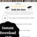 Graduation Day Candy Dice Game | Printable Grad Game | Family Game ...