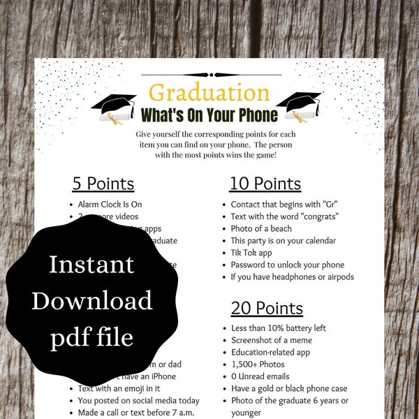 Graduation Games - Etsy