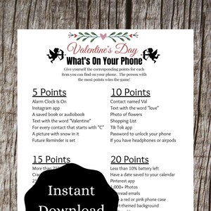 Valentine's Day What's on Your Phone Game | Teen Friendly Game ...