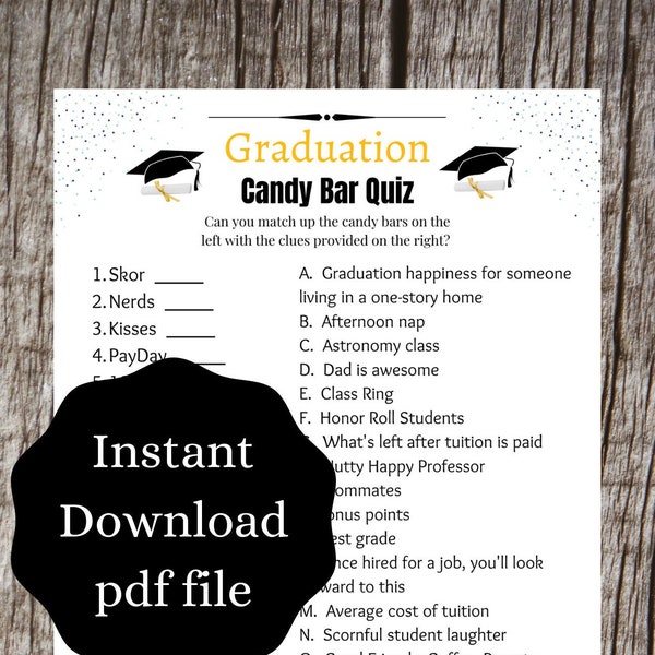 Graduation Games - Etsy