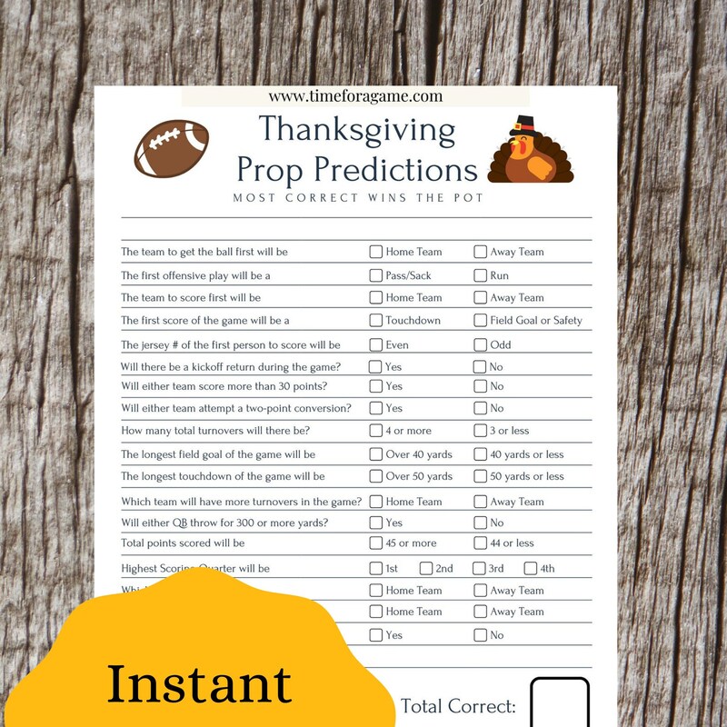 Thanksgiving Prop - Etsy