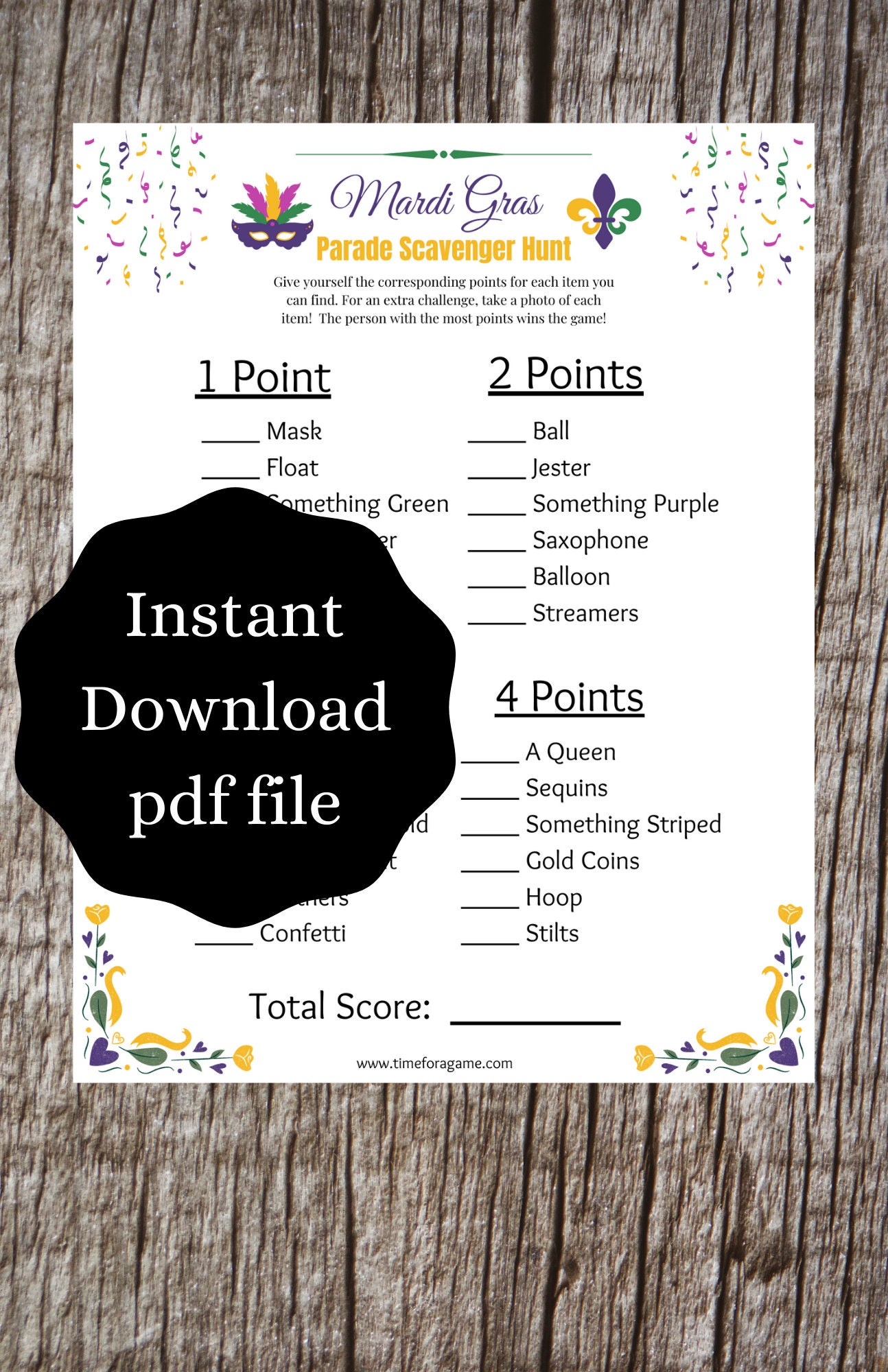 Mardi Gras 10 Printable Game Bundle Pack | Printable Mardi Gras Games ...
