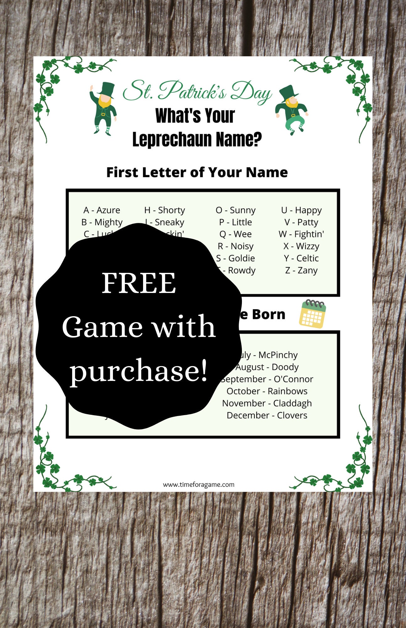 St Patrick's Day Finish My Phrase Game | Printable Game | St Patricks ...