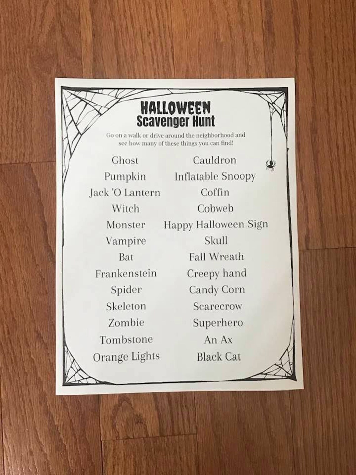 Halloween Scavenger Hunt Party Game | Halloween Party Games | Halloween ...