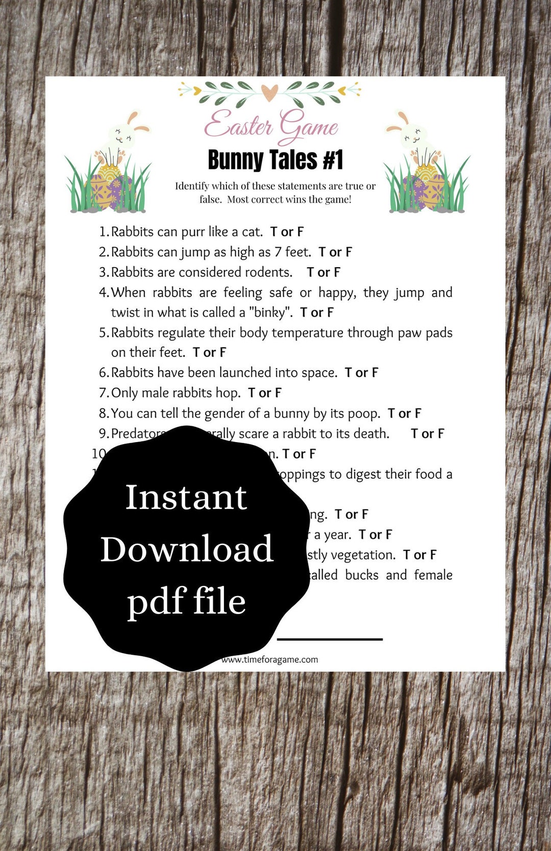 Bunny Tales True or False Rabbit Trivia Quiz #1 | Test Your Rabbit ...