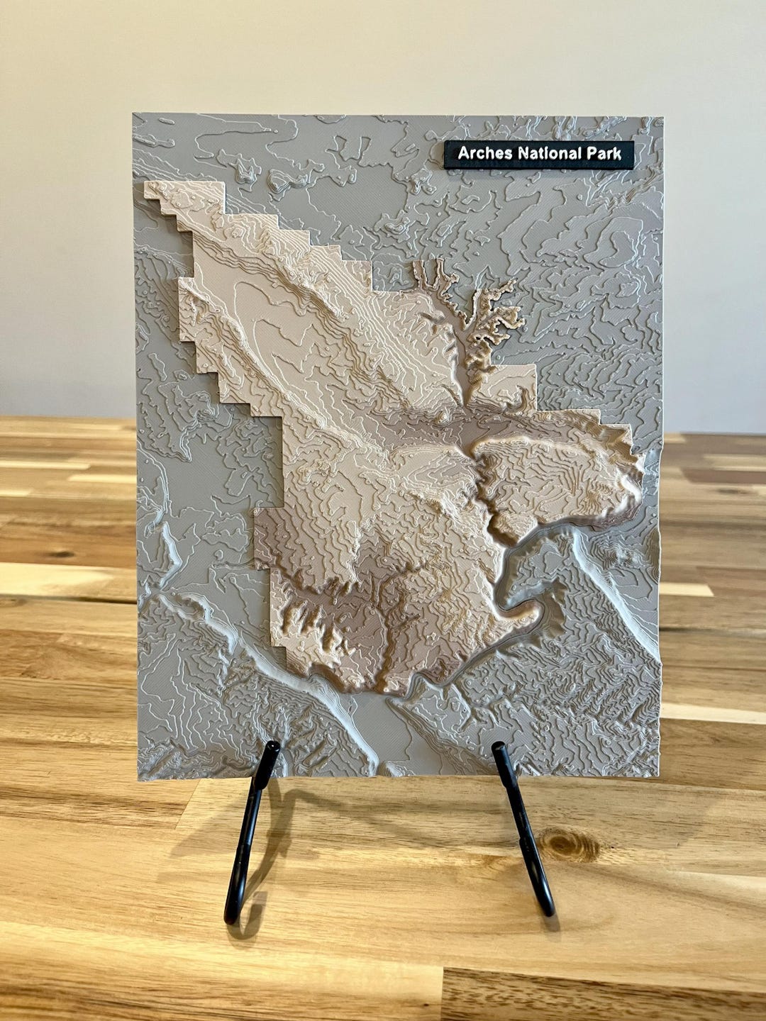 Arches National Park 3D Map: Utah Souvenir Art & Home Office Decor ...