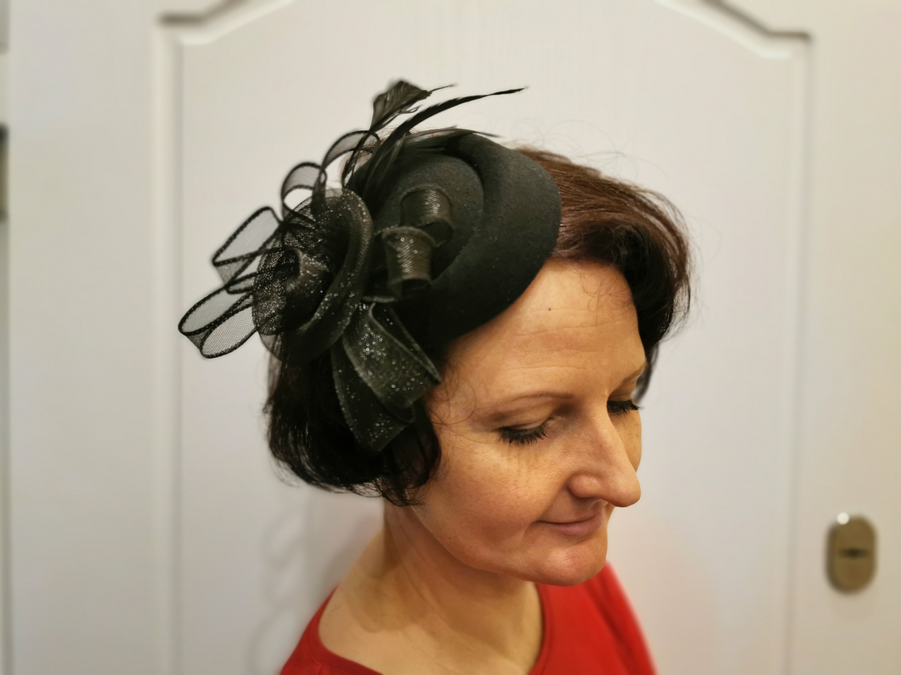Classic Wedding Fascinator Cocktail Hat With Feathers Ladies - Etsy