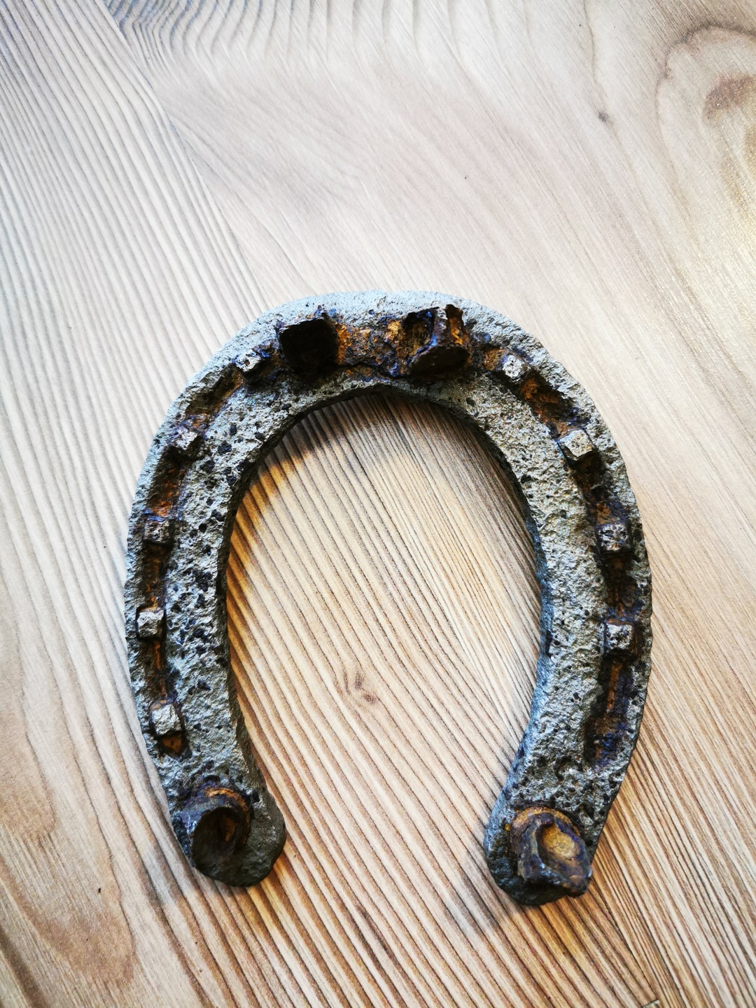 Antique Horseshoe Original Relic WWI WWII Vintage Hand Forged Iron ...