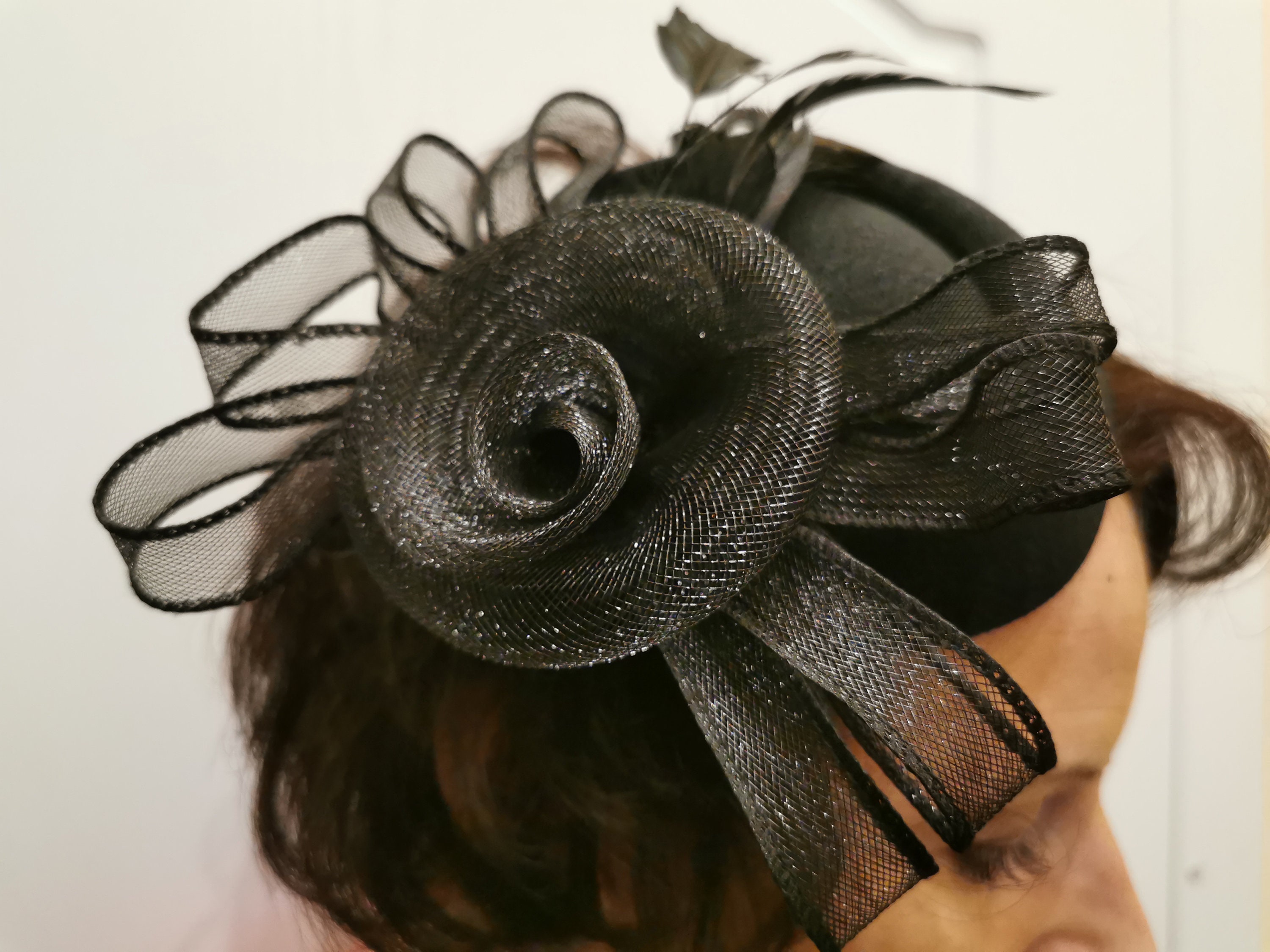 Classic Wedding Fascinator Cocktail Hat With Feathers Ladies - Etsy