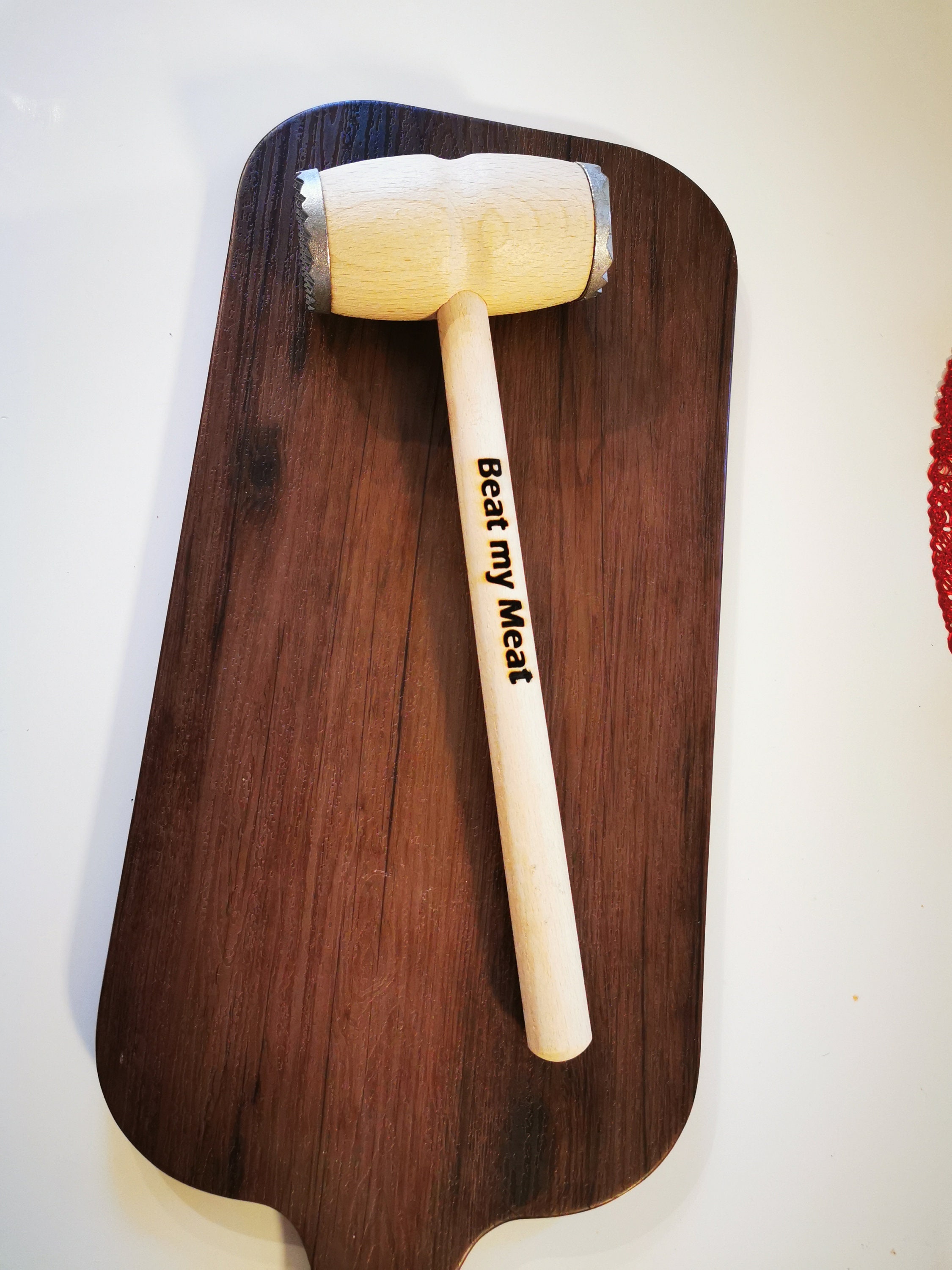 Personalised Meat Tenderizer Mallet - Wooden Meat Mallet - Grandad's ...