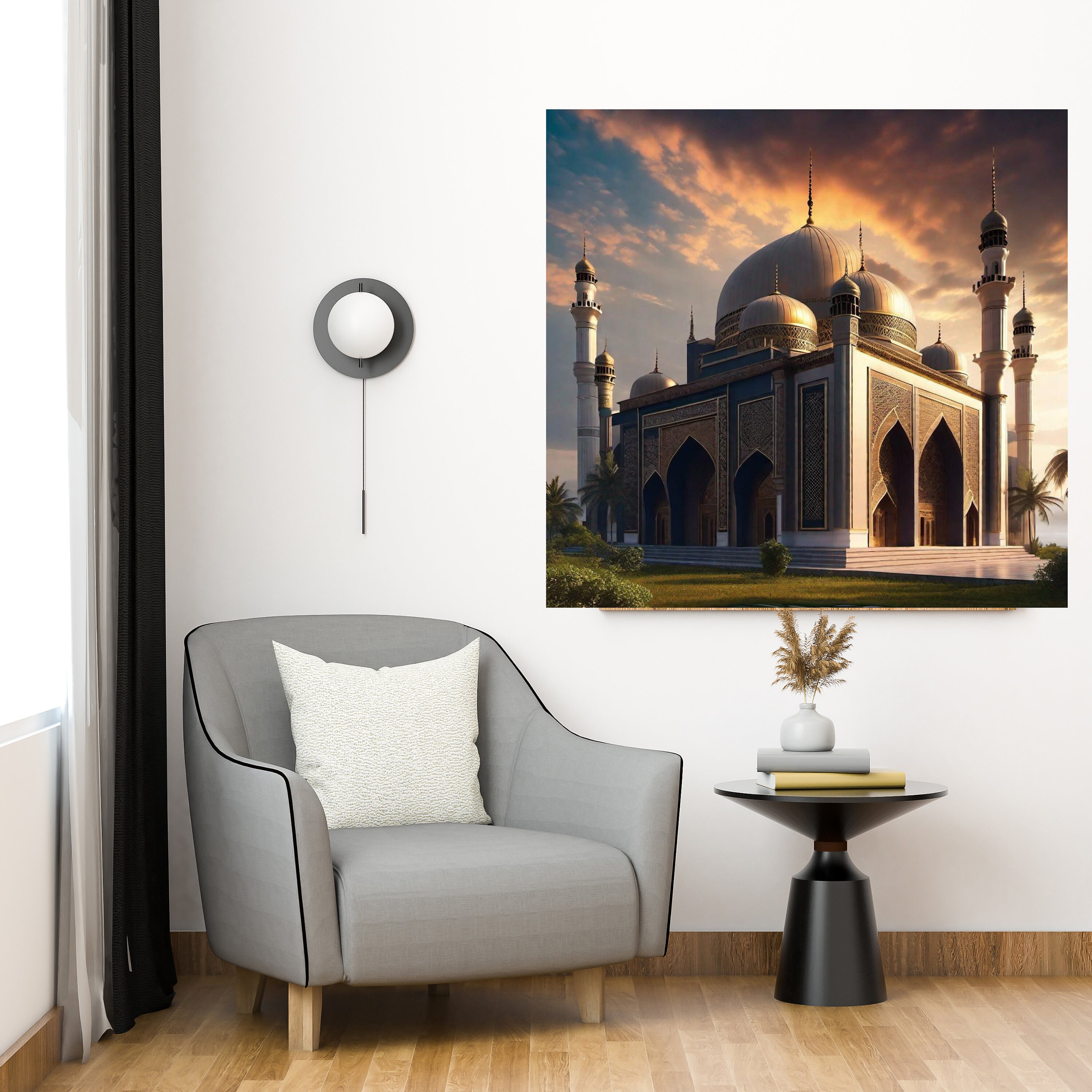 Masjid Mosque Digital Art Wall Decor Printable Instant - Etsy