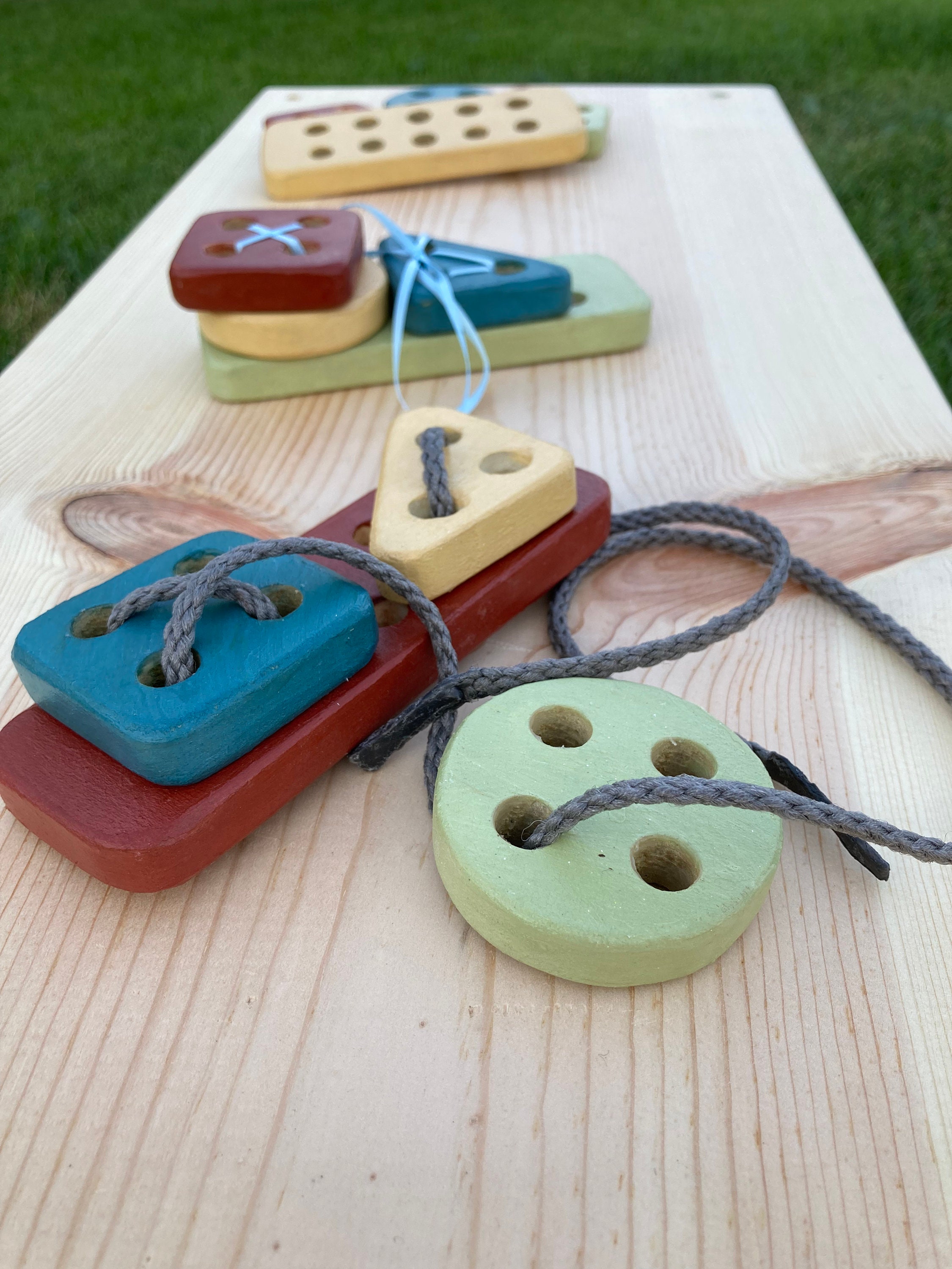 Lacing Board Set, Sewing Boards, Fine Motor Practice - Etsy