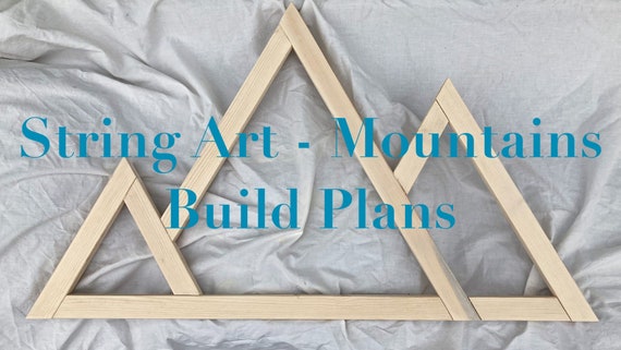 Build Plans Easy DIY String Art Mountains - Etsy