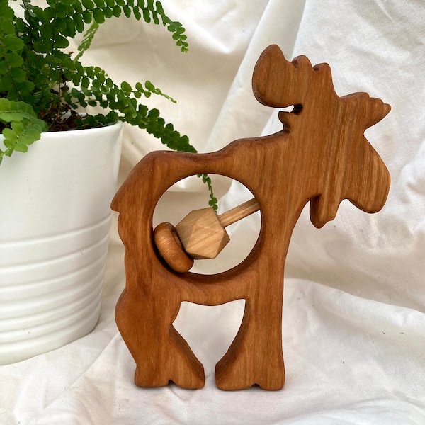 Wooden Baby Rattle - Etsy