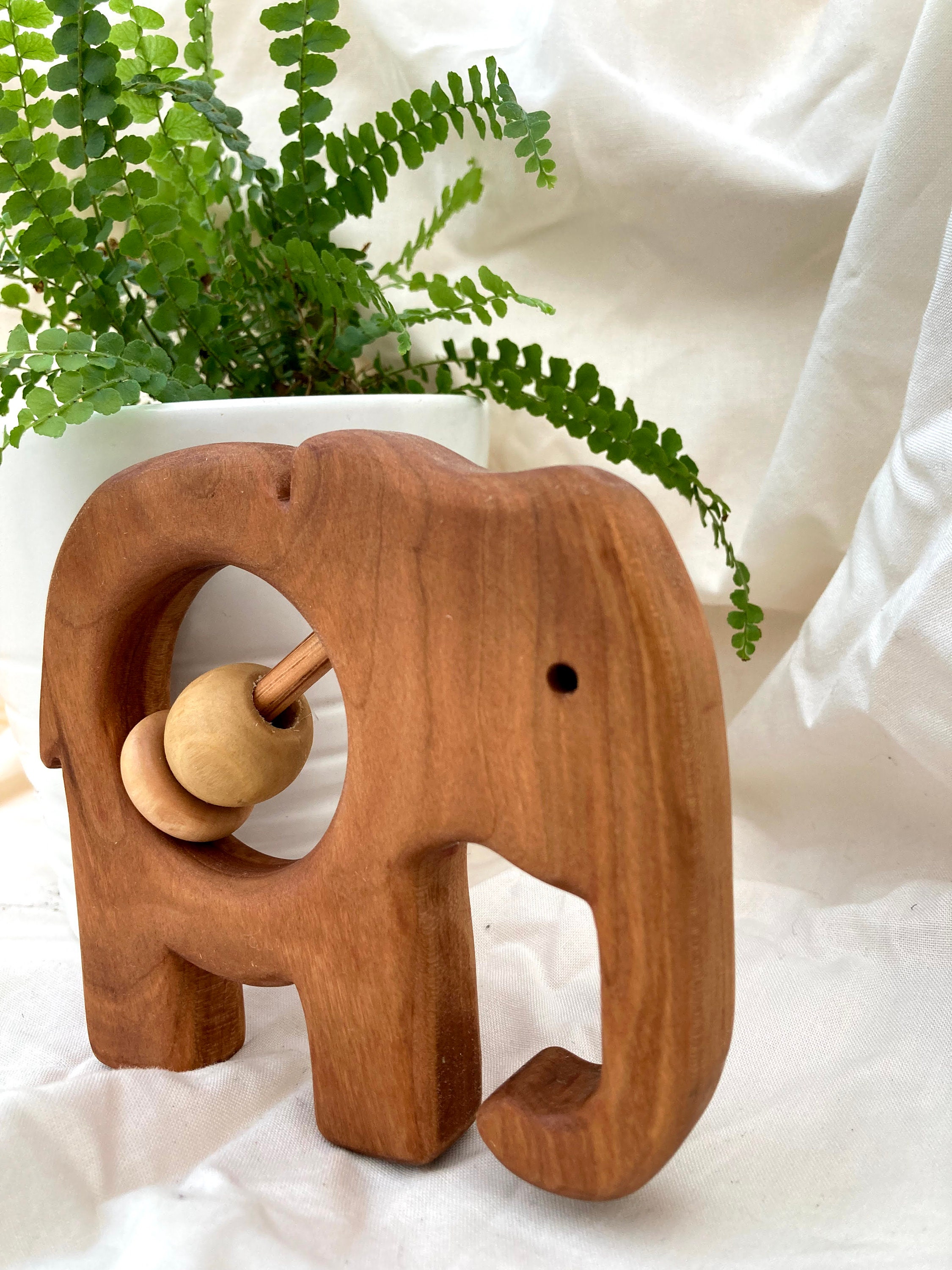 Baby Rattle Elephant, Wood Rattle - Meets CPSC Requirements - Etsy