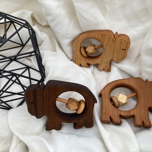 Baby Rattle Bison, Buffalo, Wood Rattle - Meets CPSC Requirements - Etsy