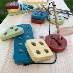 Lacing Board Set, Sewing Boards, Fine Motor Practice - Etsy