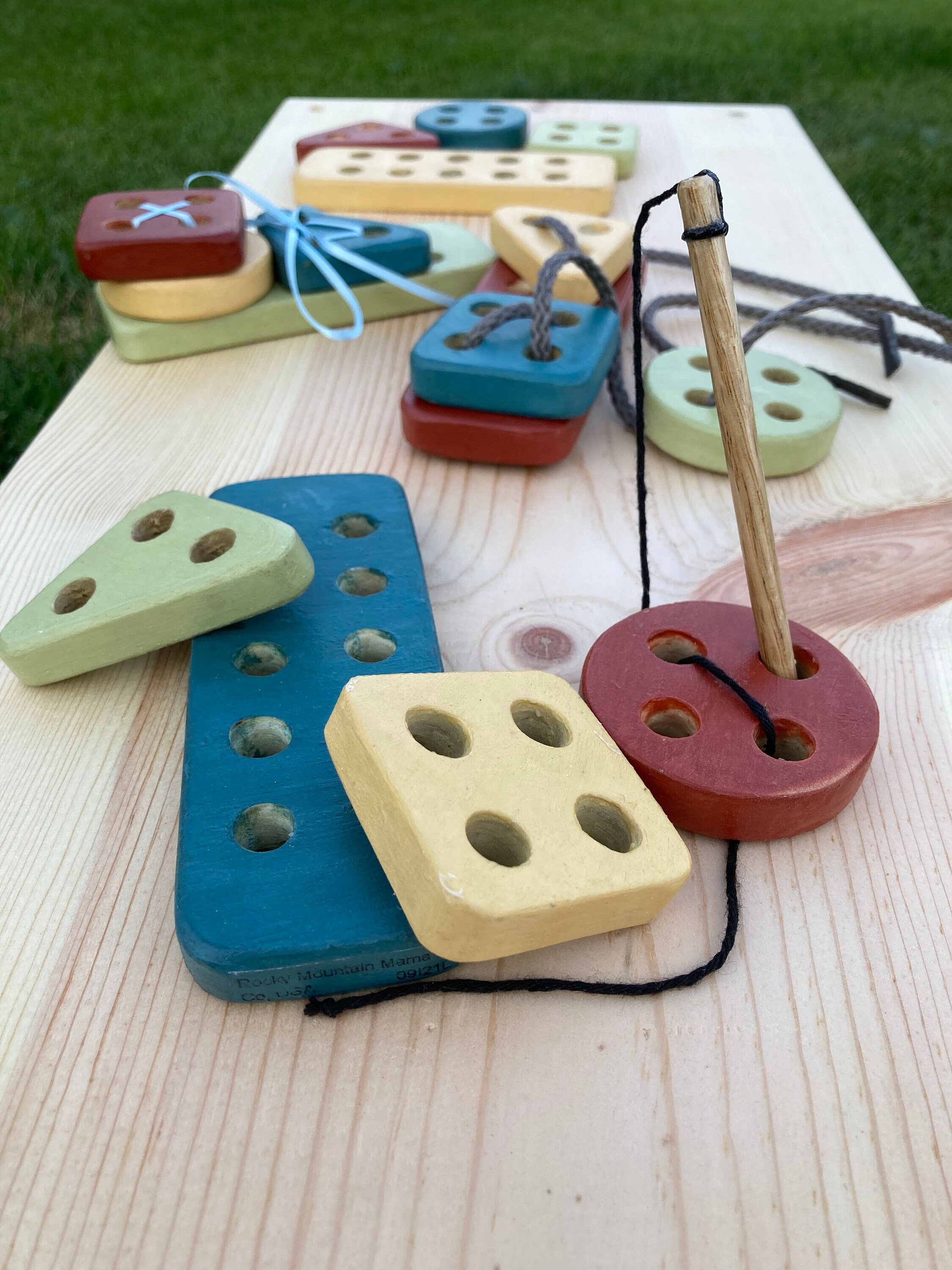 Lacing Board Set, Sewing Boards, Fine Motor Practice - Etsy