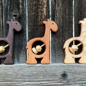 Baby Rattle Giraffe, Wood Rattle - Meets CPSC Requirements - Etsy