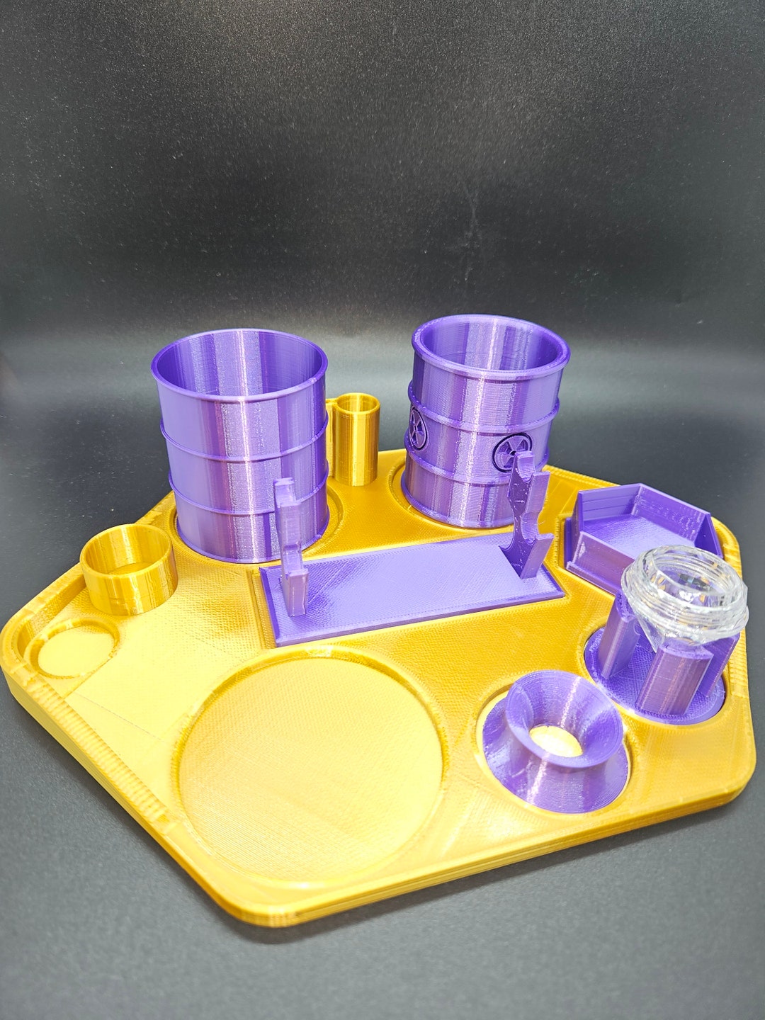 9-pc Custom Dab Station Cleaning Set With Dab Pearl Jar Holder, Dab ...